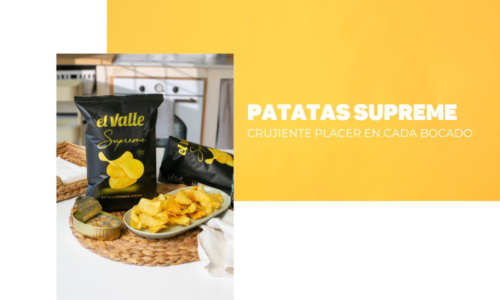 Patatas Supreme: Crujiente placer en cada bocado - Snacks el Valle